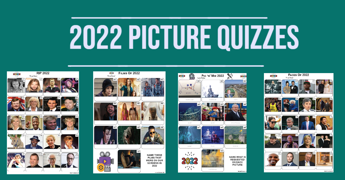 2022 Picture Quizzes - Picture Rounds for an end of year quiz for 2021 ...