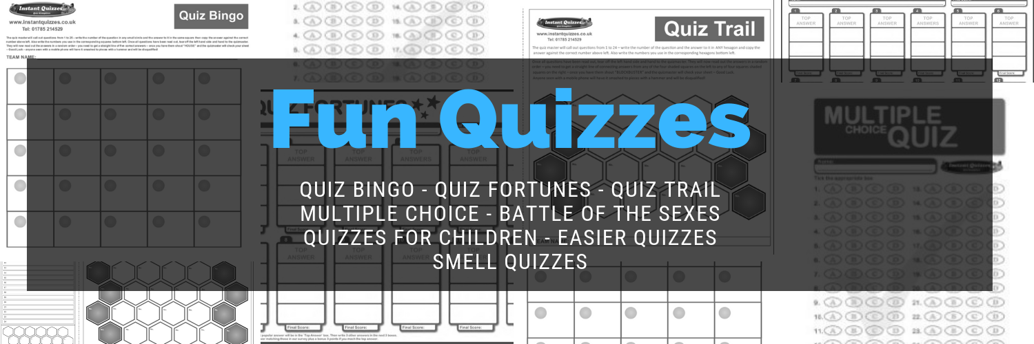 Fun Quizzes - Easier quizzes and fun quiz packs – Instant Quizzes