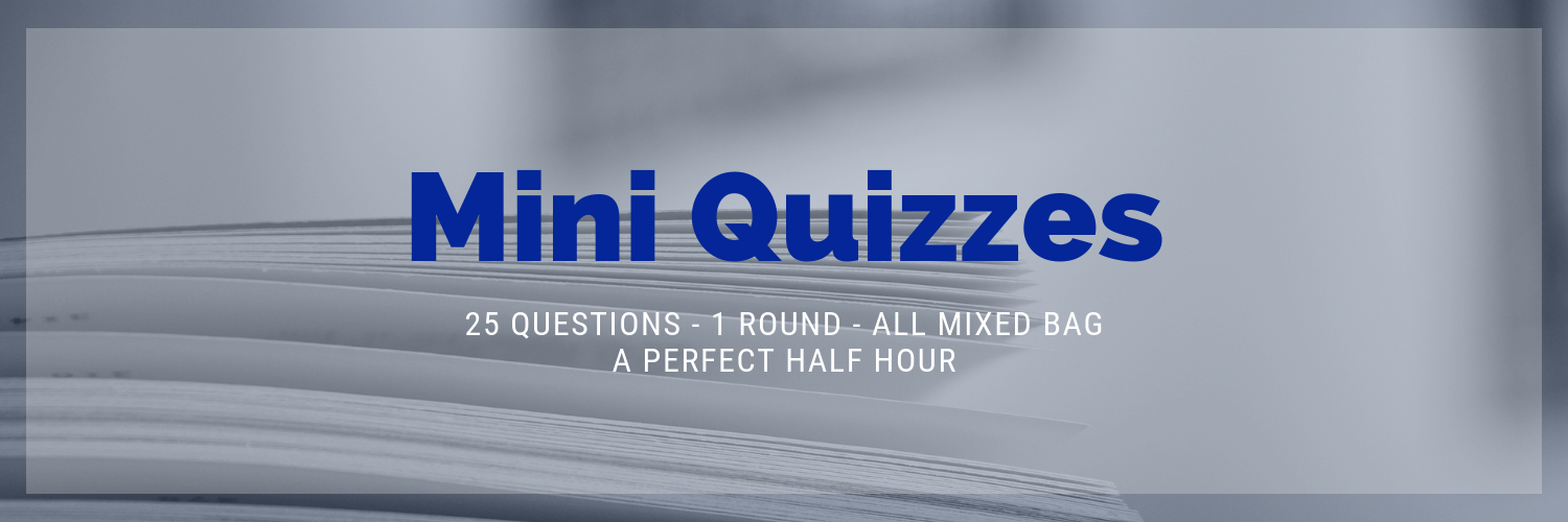 Mini Quiz - a 25 question pub quiz – Instant Quizzes