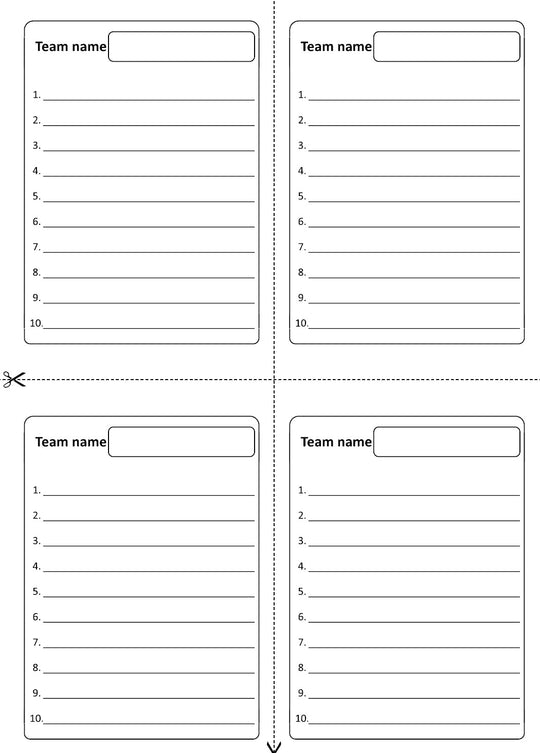 Free 10 Question Answer Sheets – Instant Quizzes