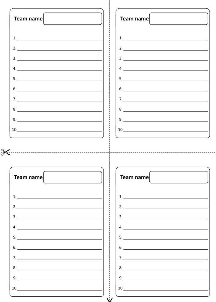 Free 10 Question Answer Sheets – Instant Quizzes