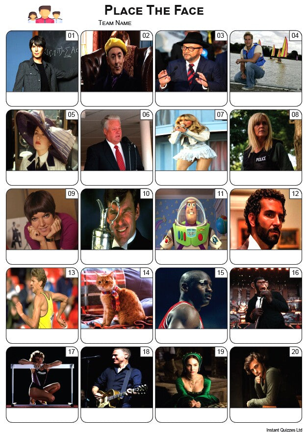 20 picture quiz rounds - ideal for the interval of a pub quiz – Instant ...