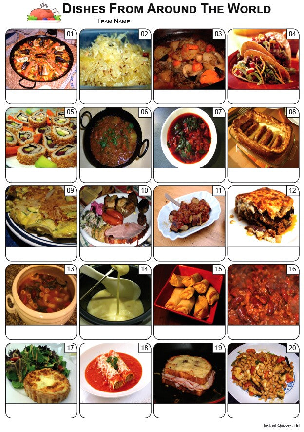 Handout quizzes - printable quiz - table quiz rounds and interval ...