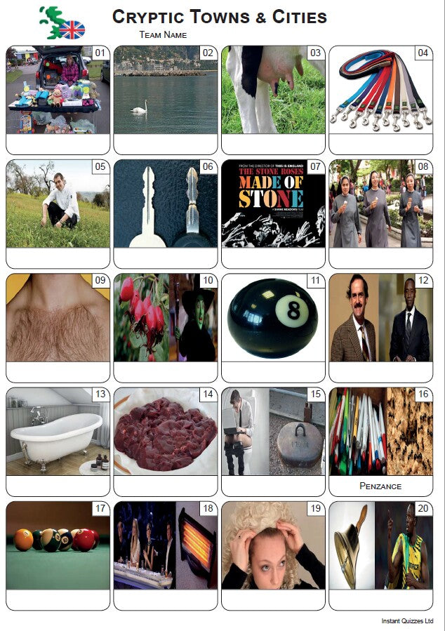 Handout quizzes - printable quiz - table quiz rounds and interval ...