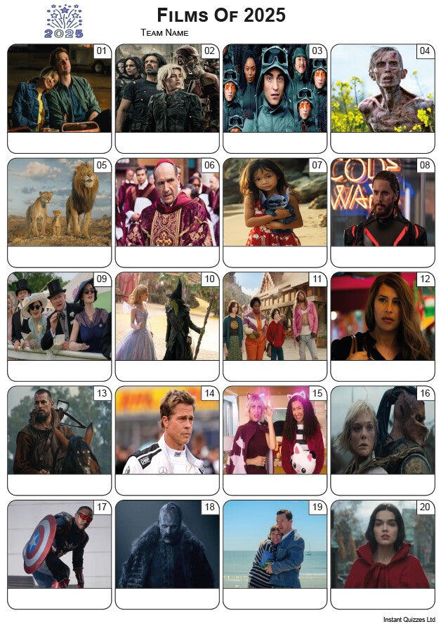 The Big Quiz Pack 3550 - Five rounds and a 20 Picture Quiz. – Instant ...