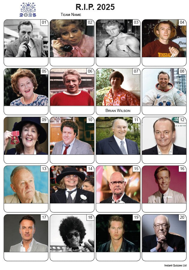 The Big Quiz Pack 3546 - Five rounds and a 20 Picture Quiz. – Instant ...