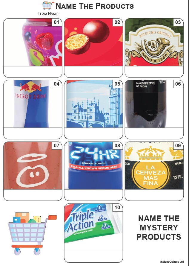 10 picture mini picture quiz rounds – Instant Quizzes