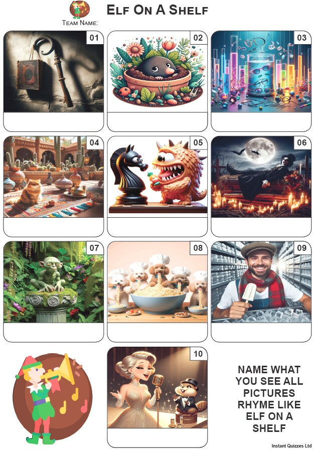 Mystery Objects Picture Quiz - PR2452 – Instant Quizzes