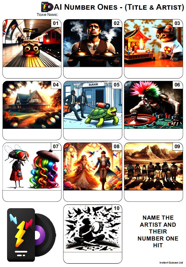 Pop Music Picture Quizzes – Instant Quizzes