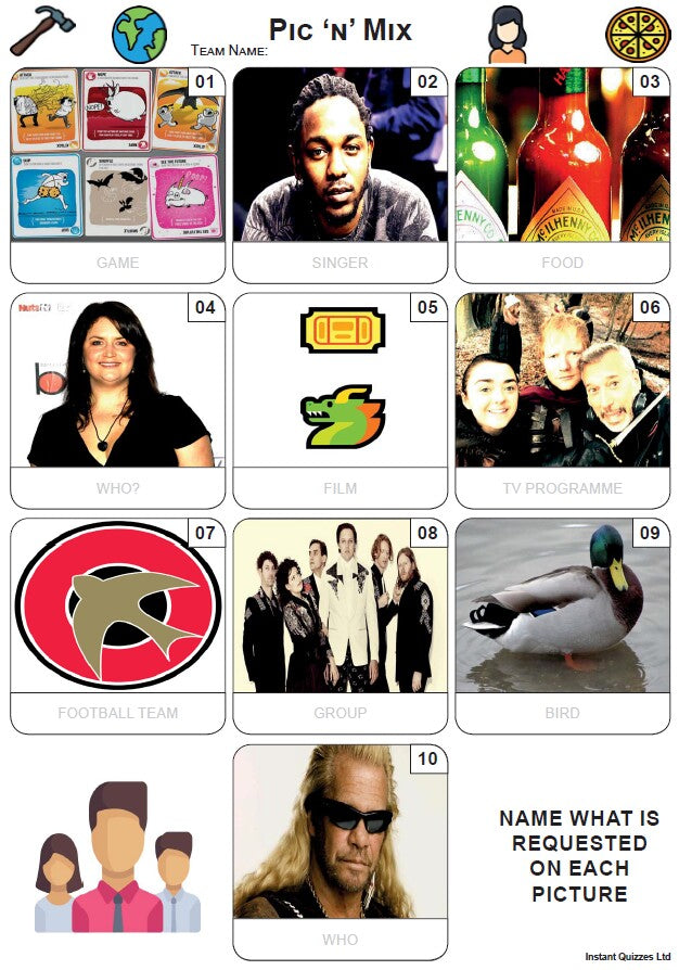 Easier Quiz Pack 3519 - Five rounds of Easier Mixed Bag/General Knowle ...