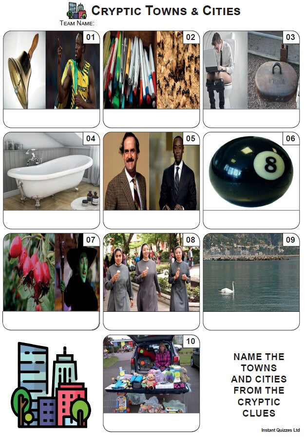 Quiz Pack 3524 - Five rounds and a 10 Picture Quiz. – Instant Quizzes