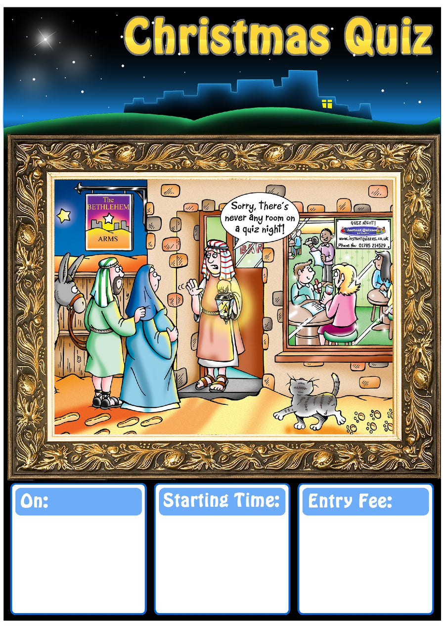 Free Christmas Quiz Poster – Instant Quizzes