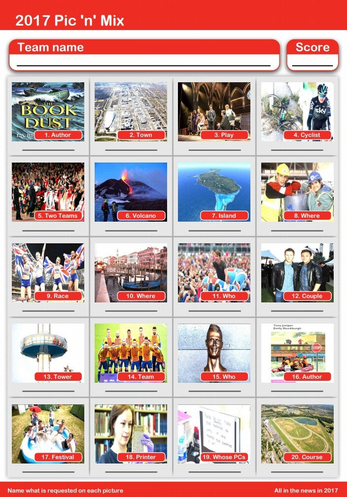 2017 Quiz Packs – Instant Quizzes