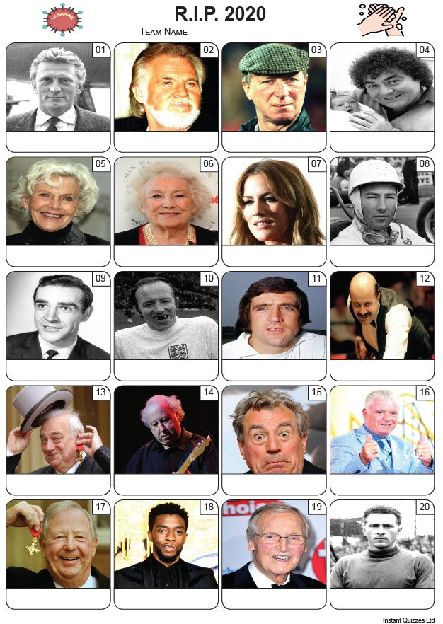 2020 Picture Quizzes - Picture Rounds for an end of year quiz for 2020 ...