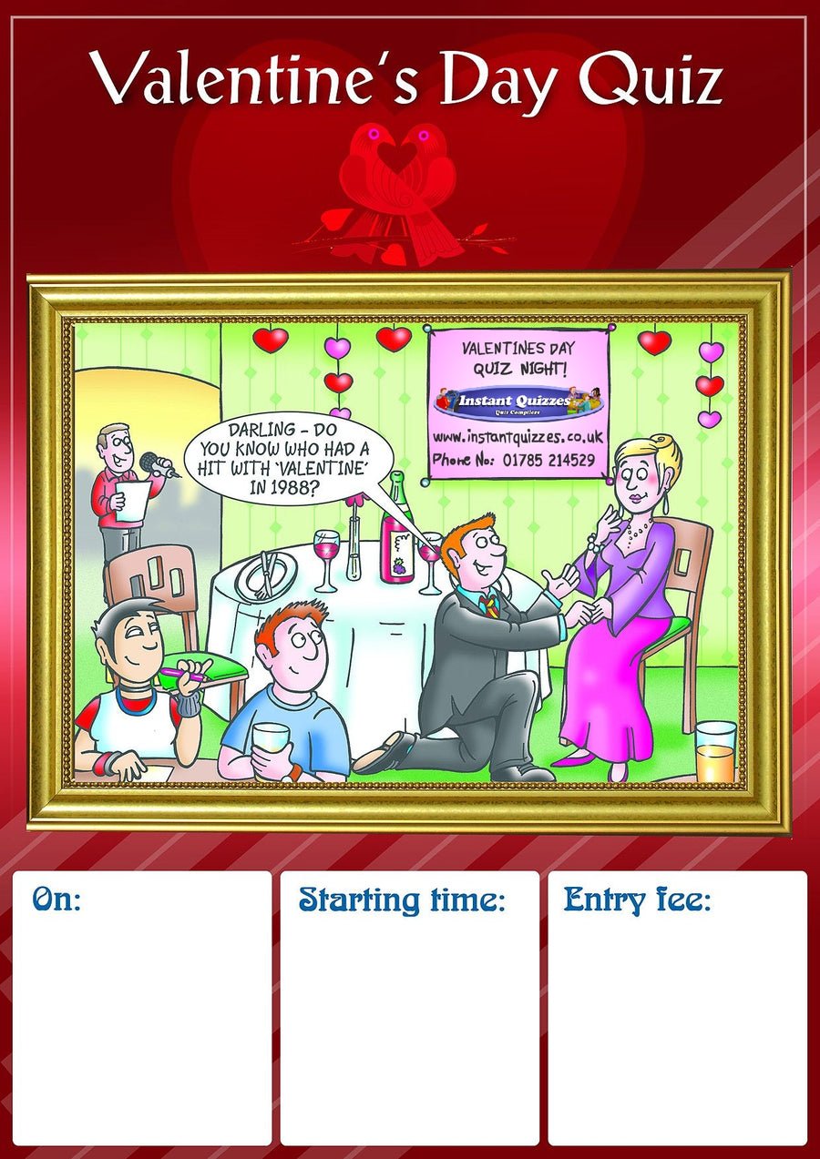 Free Valentine's Day Quiz Poster – Instant Quizzes