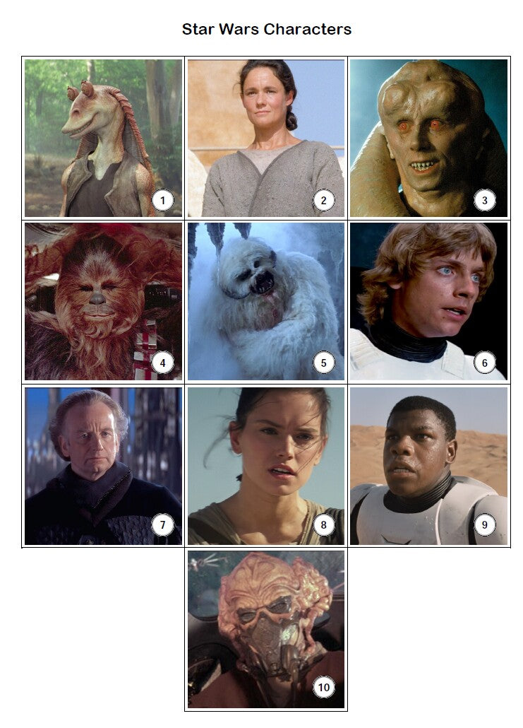 Star Wars Quiz Pack 2 – Instant Quizzes